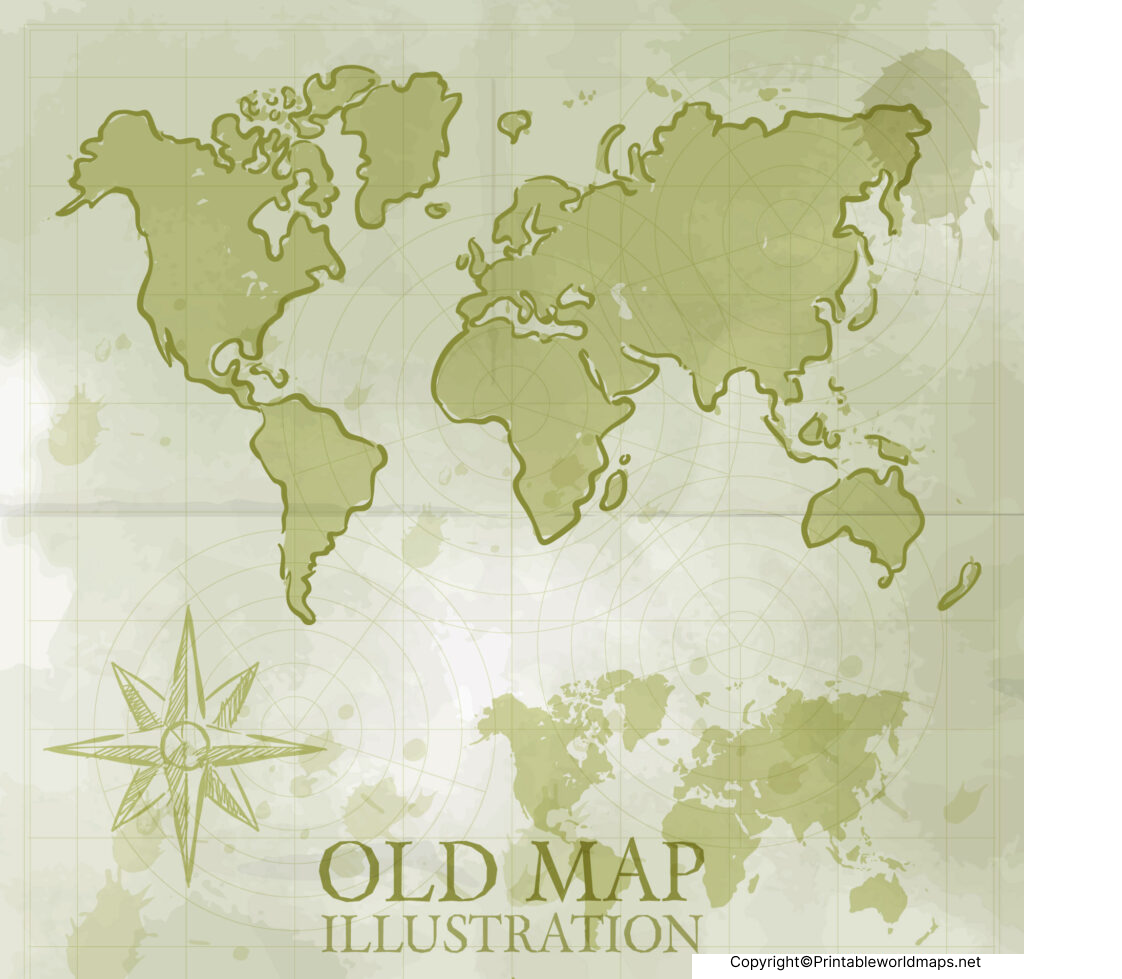 Printable Ancient World Map with Countries Labeled in PDF - Printable ...