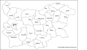Blank Map of Bulgaria – Outline Map of Bulgaria [PDF] - Printable World ...