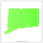 Printable Blank Map of Connecticut – Outline Transparent map ...