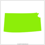 Printable Blank Map of Kansas – Outline, Transparent, PNG map ...