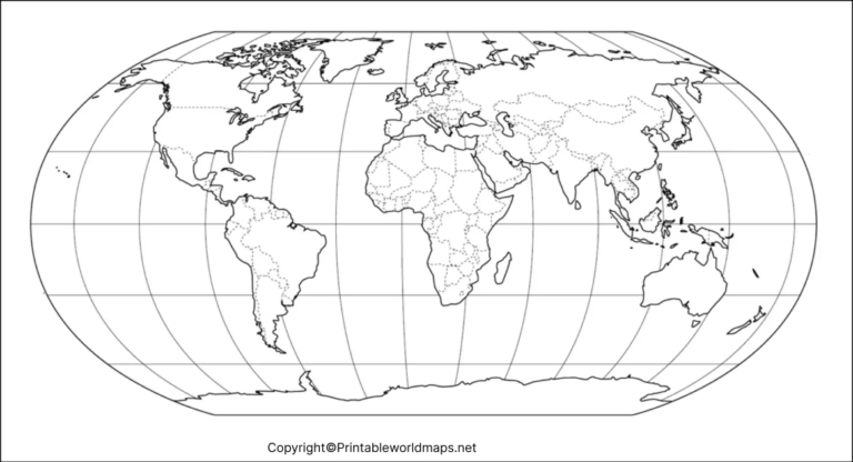 Printable Blank World Map – World Map Blank [PDF] - Printable World Maps