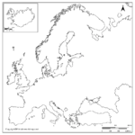 Printable Blank Map of Europe – Europe Outline Map [PDF] - Printable ...
