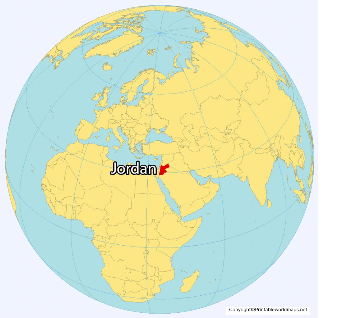 Jordan World Map | Jordan on World Political Map - Printable World Maps