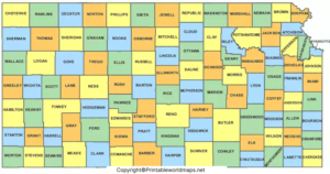 Discover the Labeled Map of Kansas with Capital & Cities