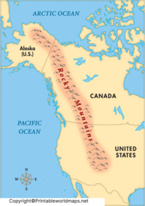 North America Mountains Map for Geography Enthusiasts