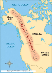 North America Mountains Map | Map of North America Mountains ...
