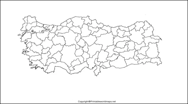 Printable Blank Map of Turkey – Outline, Transparent PNG map ...