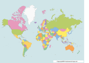 Mercator World Map | World Map Mercator View - Printable World Maps