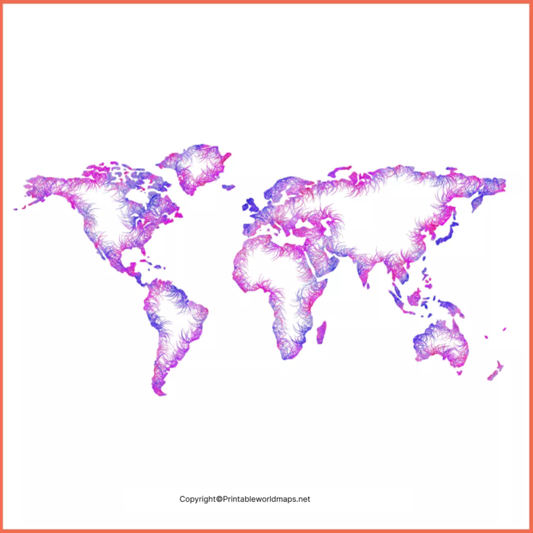 Free Printable World Map Poster for Kids in PDF - Printable World Maps