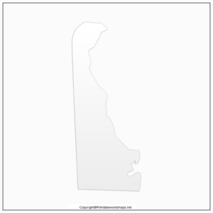Blank Map of Delaware – Printable Delaware Map [PDF] - Printable World Maps
