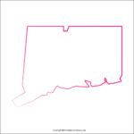 Printable Blank Map of Connecticut – Outline Transparent map ...