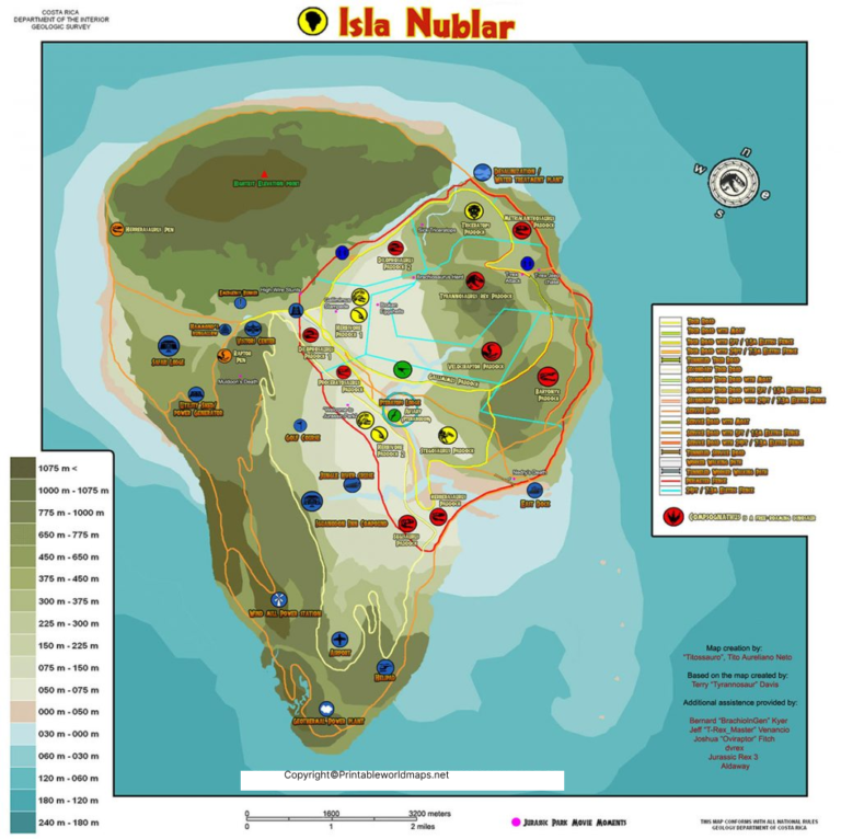 Jurassic World Park Map – Explore the Jurassic Universe