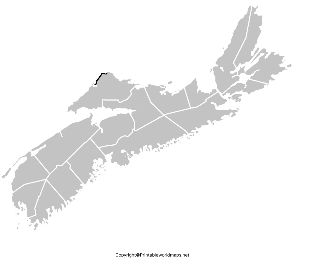 Page Dblank Simple Map Of Nova Scotia No Labels