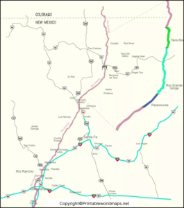 Rio Grande River Map | US Map of Rio Grand River - Printable World Maps