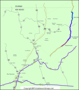Rio Grande River Map | US Map of Rio Grand River - Printable World Maps
