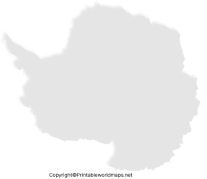 Printable Blank Map of Antarctica – Outline, Transparent map ...