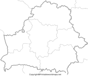 Printable Blank Map of Belarus for Easy Learning