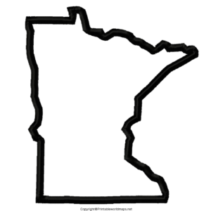 Blank Map of Minnesota – Printable Minnesota Map [PDF] - Printable ...