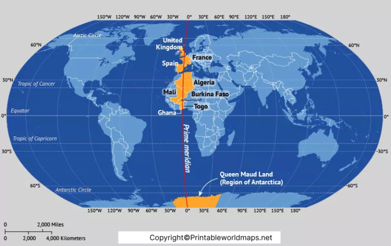 Prime Meridian Map – Explore Longitude and Geography