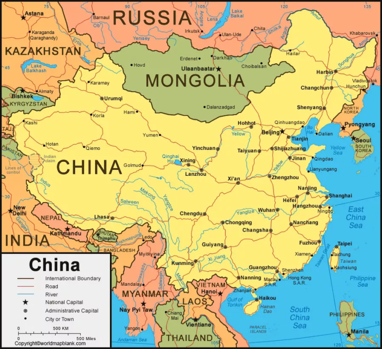 Printable Labeled Map of China with Provinces [PDF] - Printable World Maps