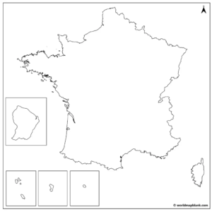 Blank Map of France – France Outline Map [PDF] - Printable World Maps
