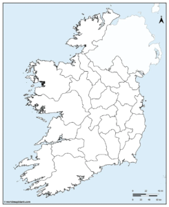 Ireland Blank Map – Outline Map of Ireland [PDF] - Printable World Maps