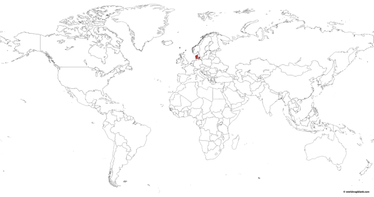Blank Map of Denmark – Outline Map of Denmark [PDF ...