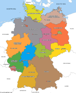 Political Germany Map – Map of Germany with Cities [PDF] - Printable ...