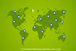 World Flight Map – Route, Path, Tracker Printable in PDF - Printable ...