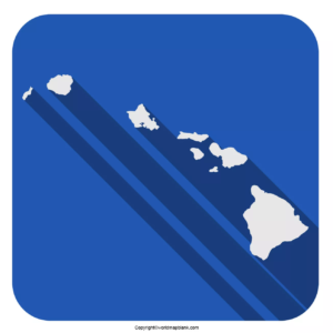 Printable Blank Map of Hawaii – Outline, Transparent, PNG Map ...