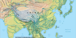 Printable Asia Rivers Map | Map of Asia Rivers - Printable World Maps