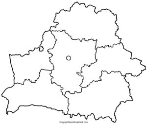Printable Blank Map of Belarus for Easy Learning