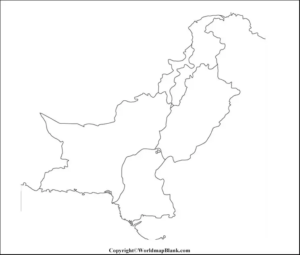 Printable Blank Map of Pakistan – Outline, Transparent, PNG map ...
