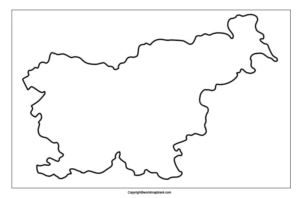 Printable Blank Map of Slovenia – Outline, Transparent, PNG map ...