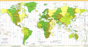 Free Printable World Time Zone Map in PDF – Printableworldmaps.net