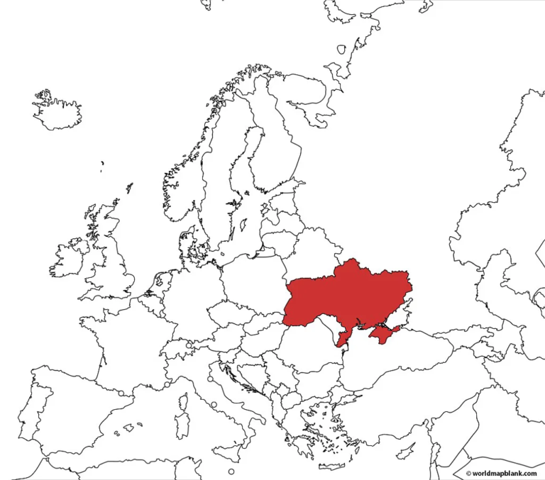 Blank Map of Ukraine – Outline Map of Ukraine [PDF] - Printable World Maps