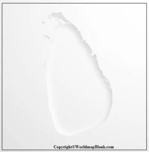 Printable Blank Map of Sri Lanka – Outline, Transparent Map - Printable ...