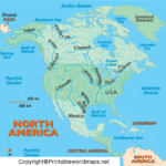 North America Rivers Map | Map of North America Rivers - Printable ...