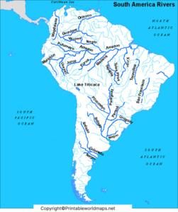 South America Rivers Map | Map of South America Rivers - Printable ...