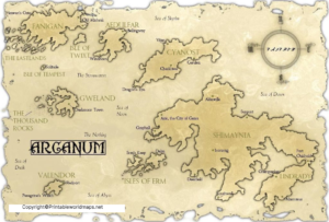 Arcanum World Map Printable with All Locations in PDF - Printable World ...